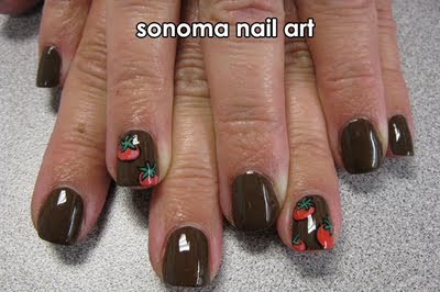 Sonoma Nail Art: Tomato Festival Nails