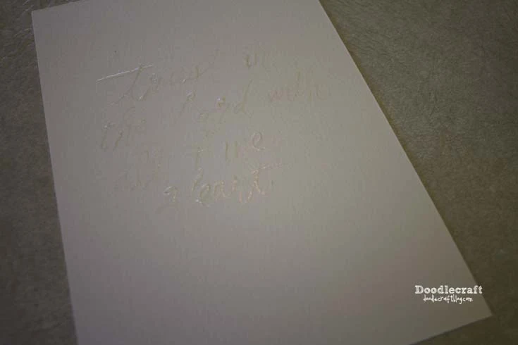 Watercolor Word Art with Frisket!