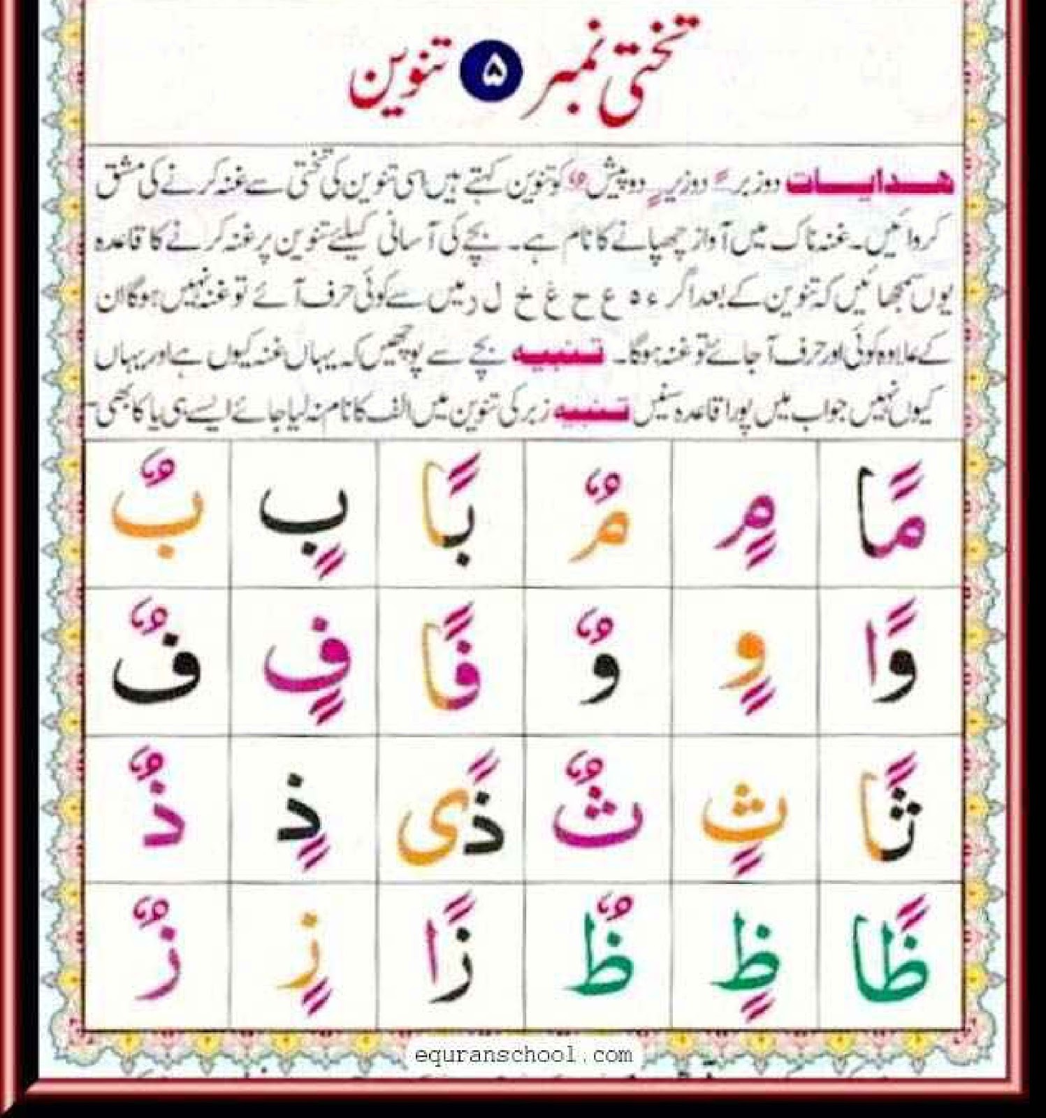 Lessons in Islam: Noorani Qaida - 5