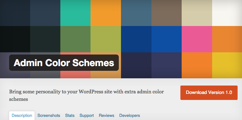 Cooper ügynök : Plusz Admin színsémák – Admin Color Schemes