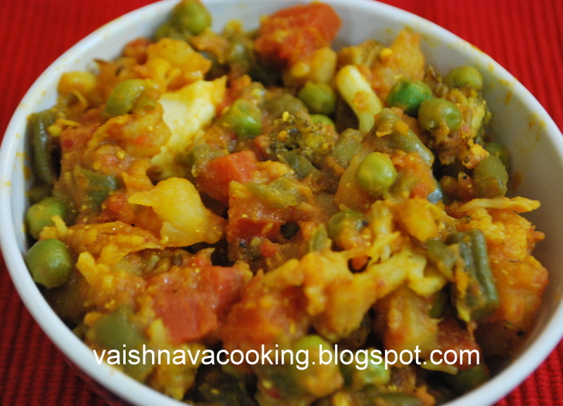 MY SATVIK KITCHEN: MIXED VEGETABLE