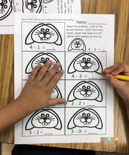 Bunny Teeth Subtraction (Freebie!)