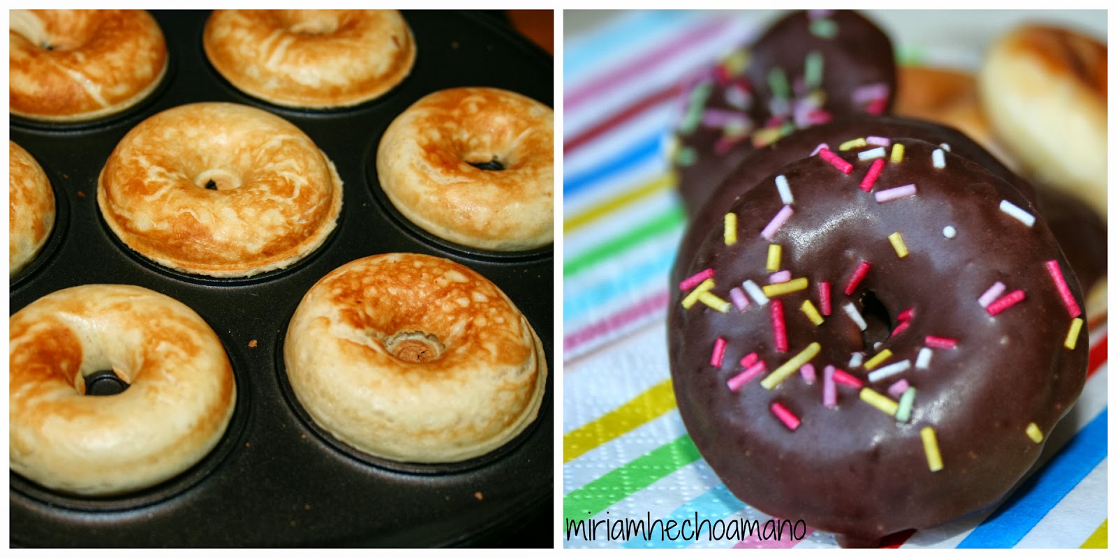 miriam hecho a mano: MINI DONUTS , LA RECETA