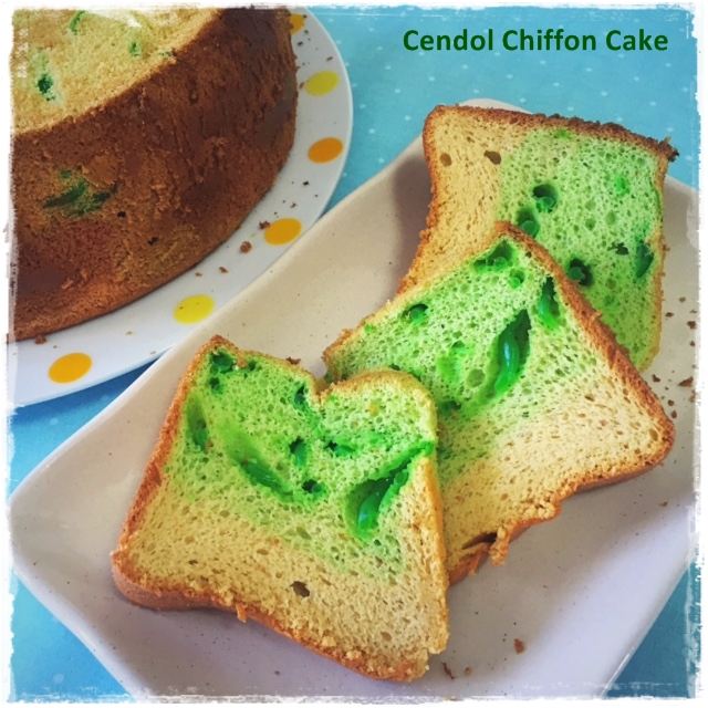 Tested & Tasted: Cendol Gula Melaka Chiffon Cake