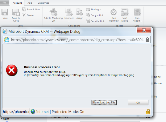 Erik Pool Error Logging Plug In Exceptions In Crm Online 3299