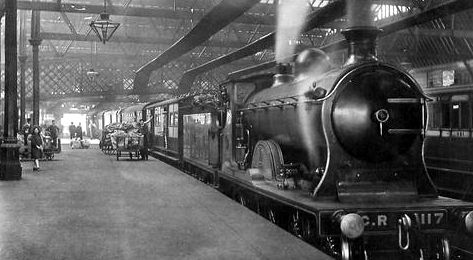 Tour Scotland: Old Photograph Railway Station Perth Perthshire Scotland