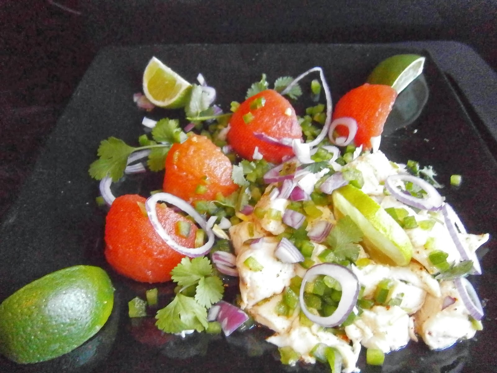Délices d'une novice: Ceviche : poisson mariné au citron vert ...