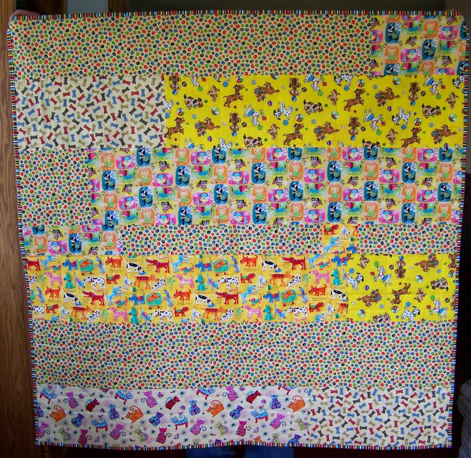 the momoo: Disappearing Nine-Patch I Spy Baby Quilt