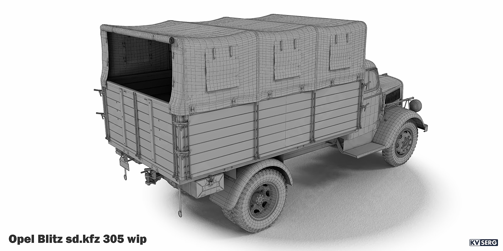 KVSERG ART: Opel Blitz 3 ton Sd.Kfz 305