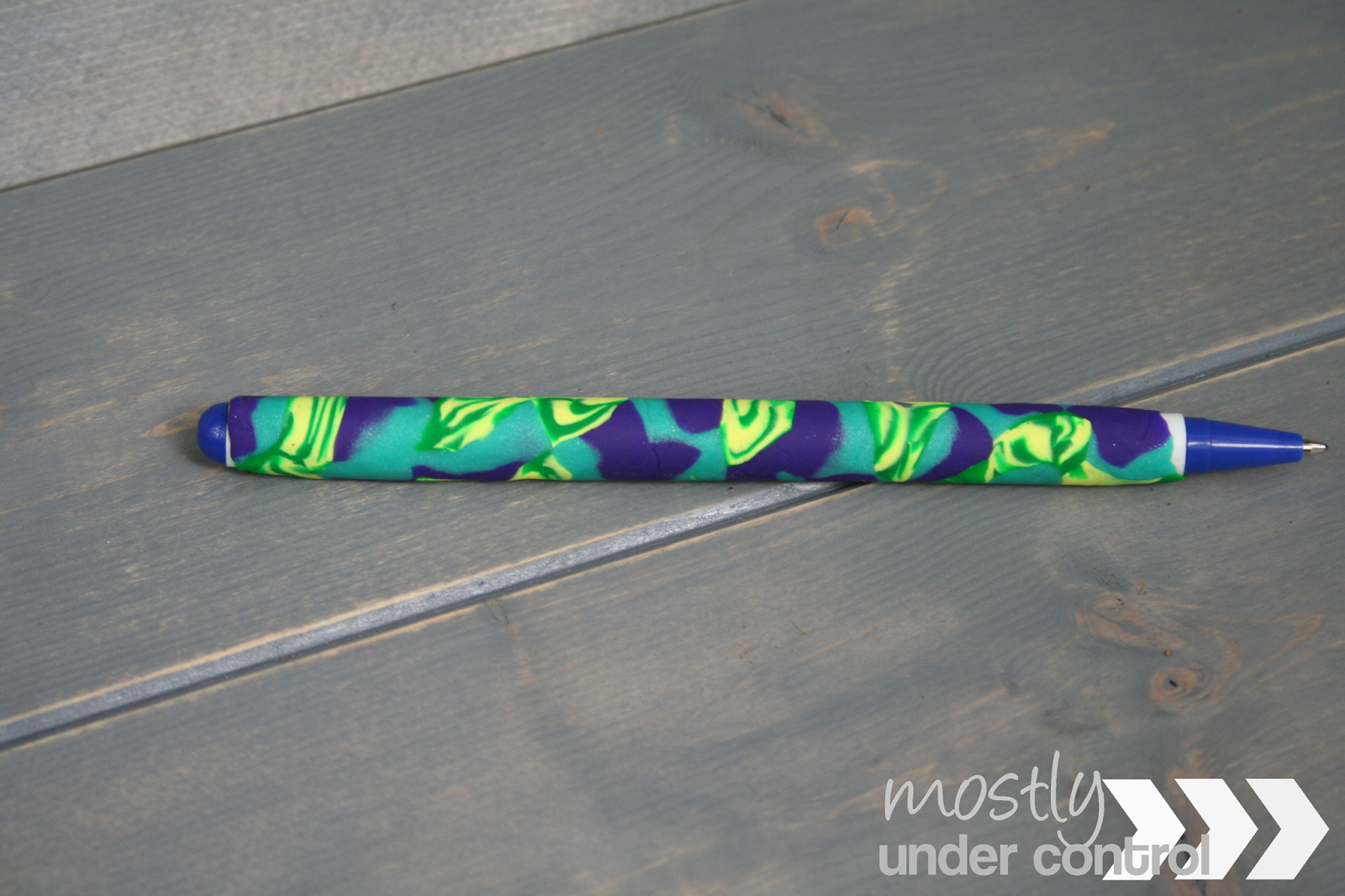 DIY Polymer Clay Pens - Mostly Under Control