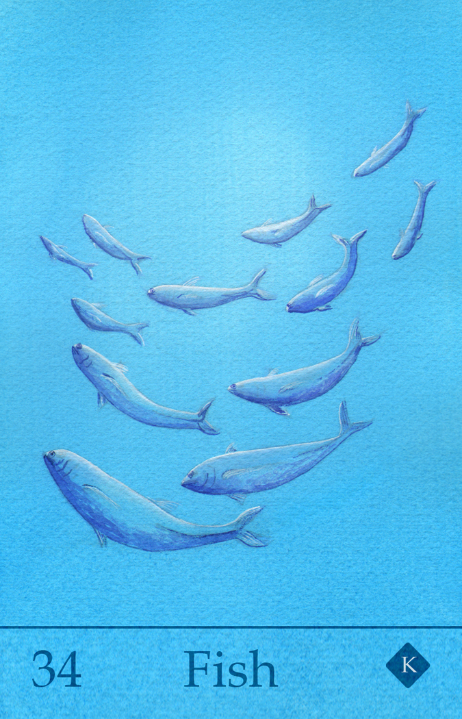 Tarot and Oracle Decks by Lisa de St. Croix: Fish - de St. Croix Lenormand