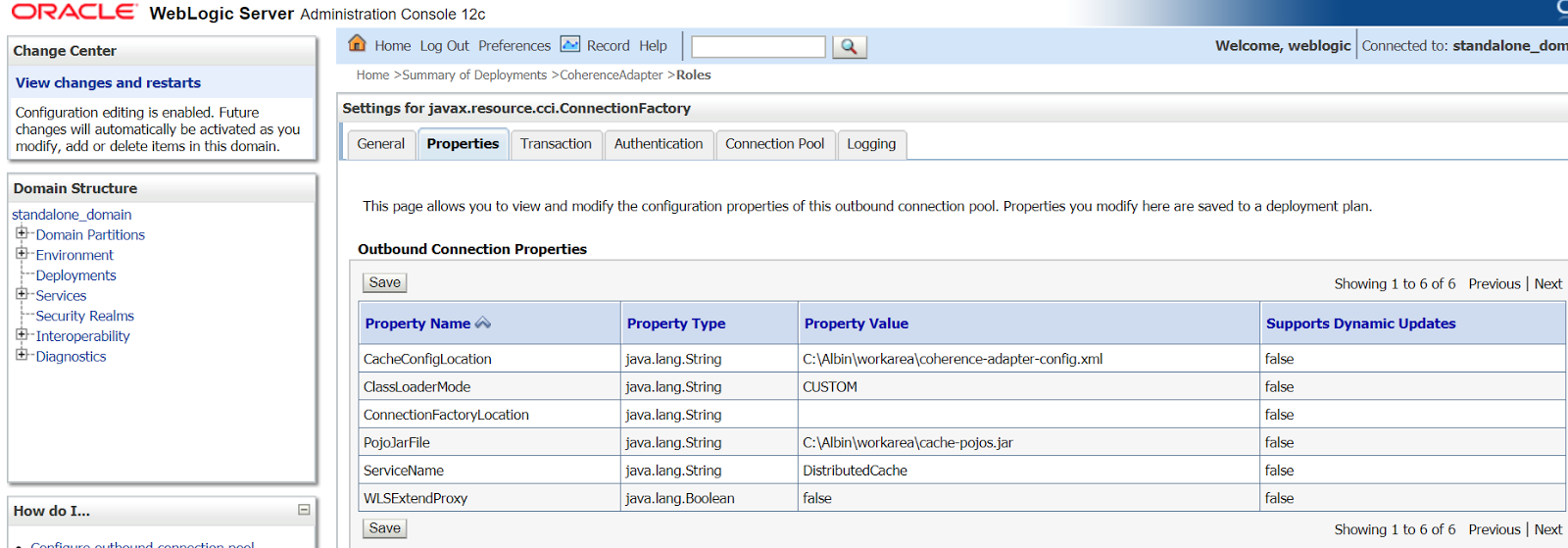 Creating Coherence Adapter Connection Factories Through Wlst Script Oracle Soa Suite 12c