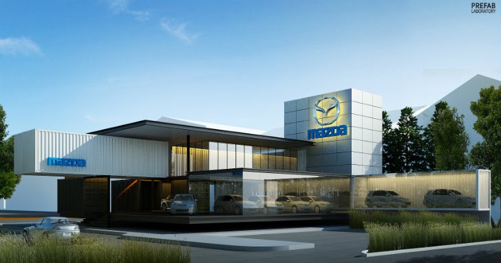 Container Car Show Room | The Best Idea For Container Design