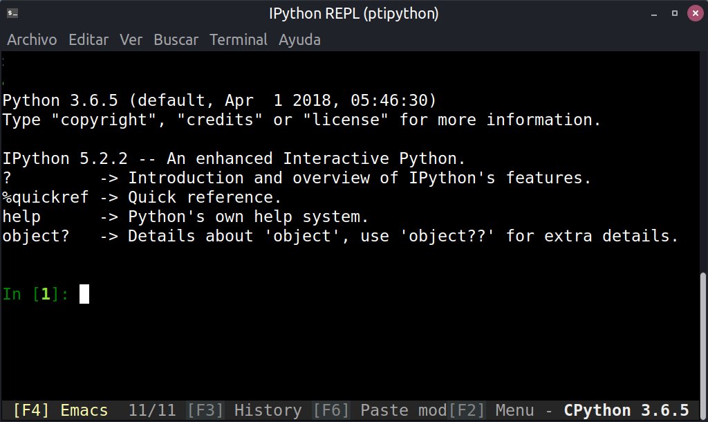 Python 3 para impacientes: Ptpython: efectivo, cómodo y funcional