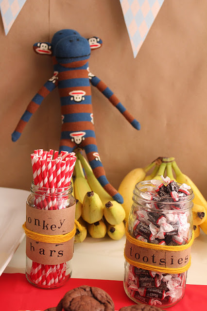 Lacy in the Sky with Diapers: Sock Monkey Birthday..