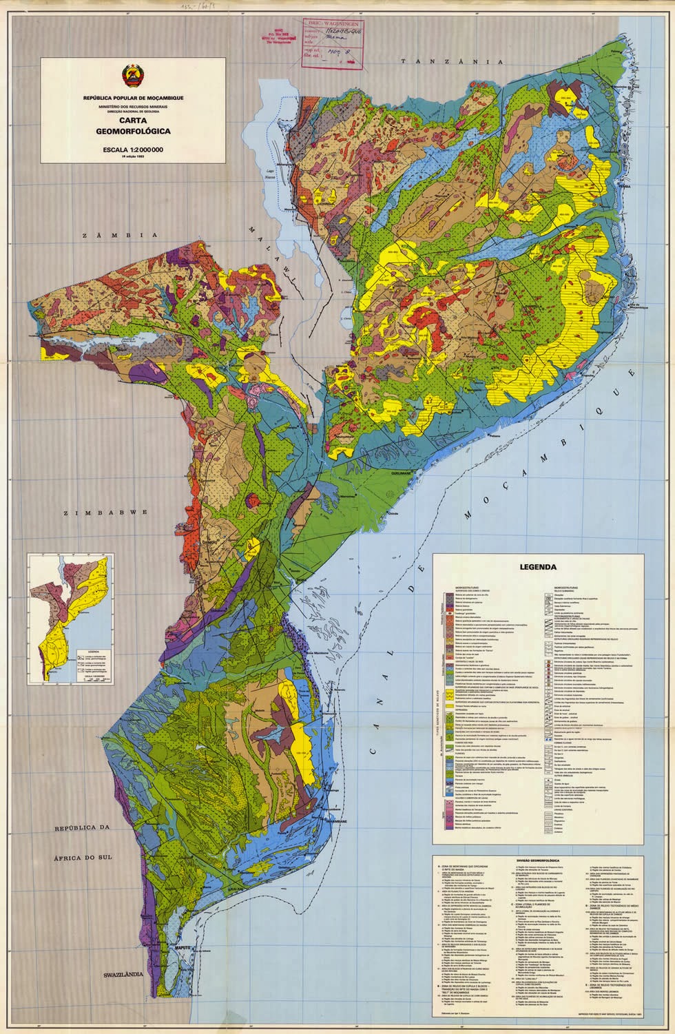 Mozambique Oil: Mozambique Mapa Geologico