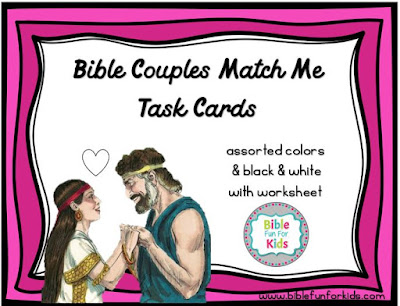 Bible Couples Match Me | Bible Fun For Kids