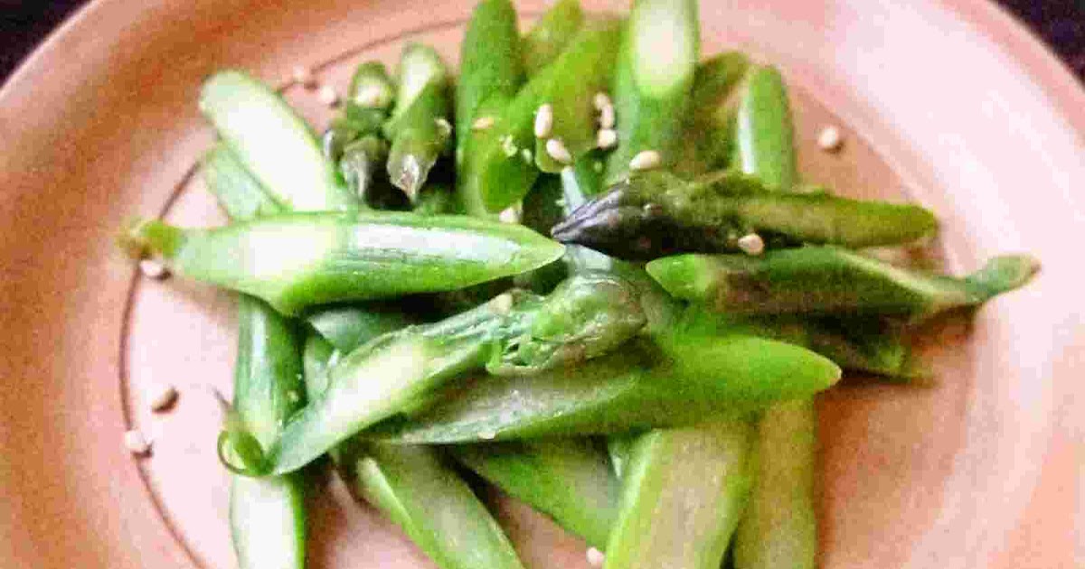 Recipes for Tom: Asupara no namuru / asparagus namul salad (plain)