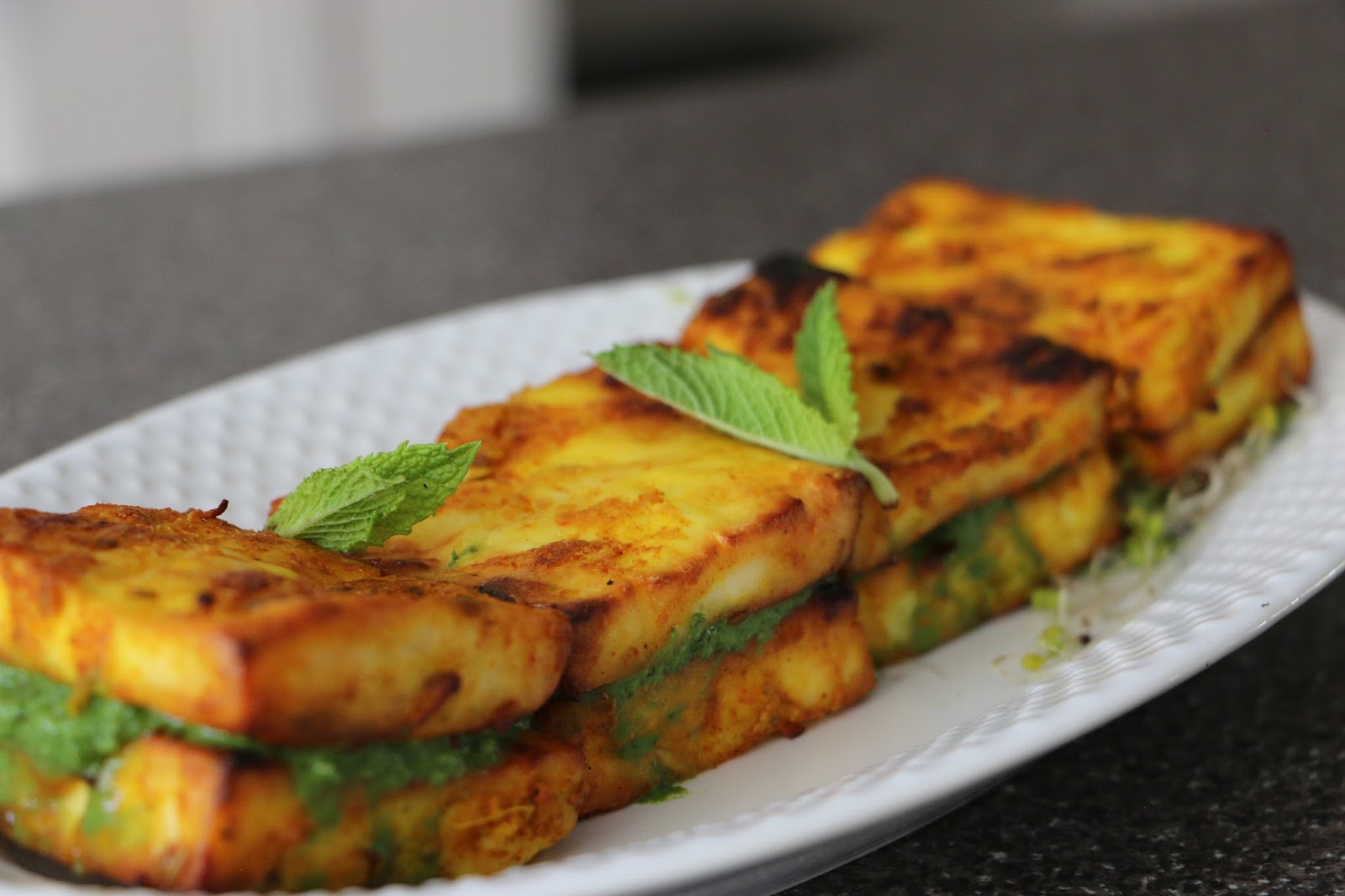 BHARWAN PANEER WITH MINT CHUTNEY - COOK WITH NANCY