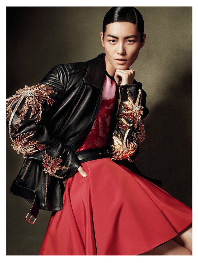 ASIAN MODELS BLOG: EDITORIAL: Liu Wen in US Vogue, December 2013