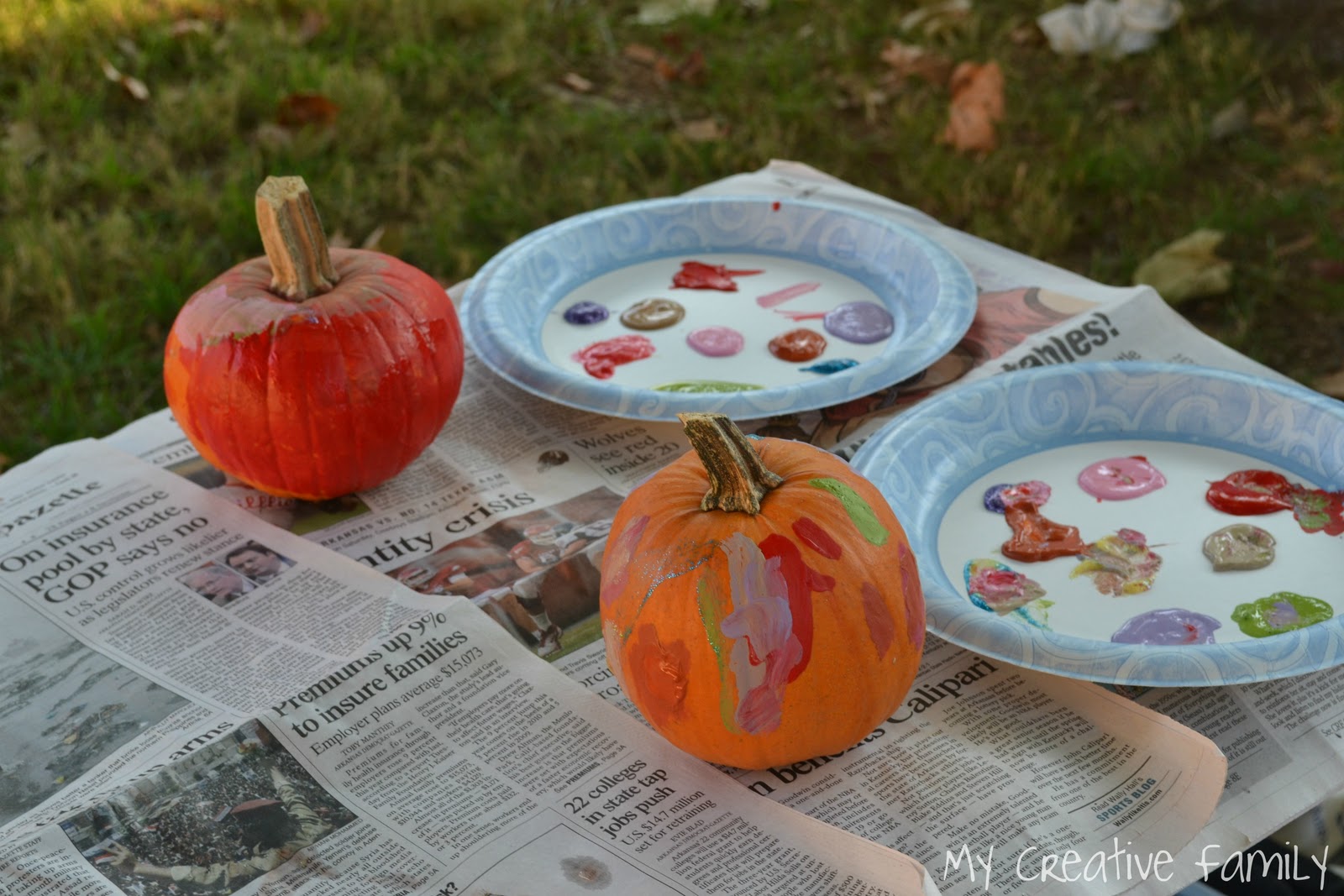 Pumpkin Painting - Creative Family Fun