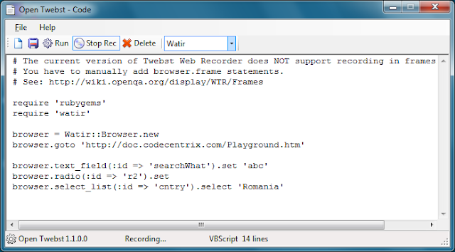 IE Automation Library and Web Macro Recorder