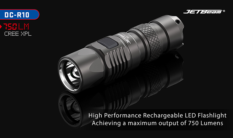 Sun Flashlight จำหน่าย ไฟฉายประสิทธิภาพสูง: ไฟฉาย Jetbeam DC-R10 XP-L