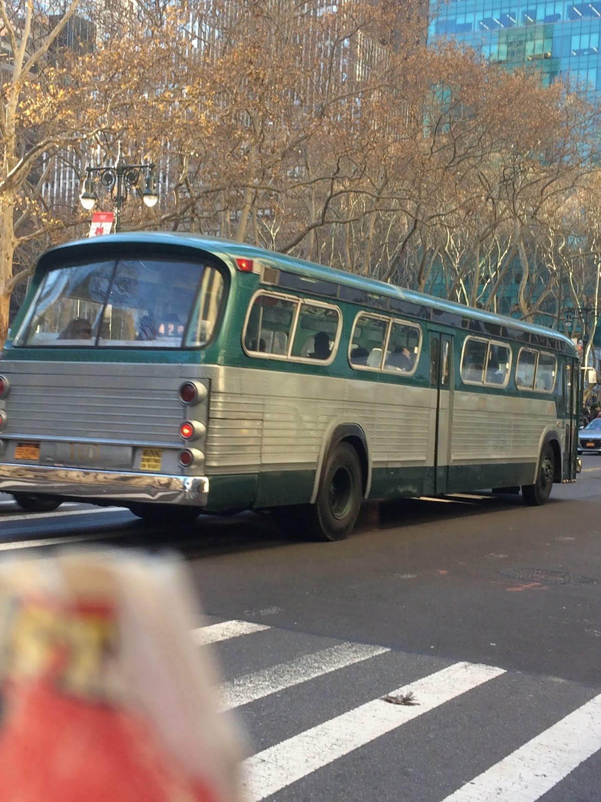 Baseball Cards Come to Life!: Wallet card with a 60-year-old bus
