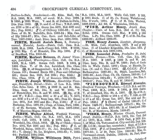Windsor Fish family History 1700 - 2018 England: Venerable LANCELOT ...