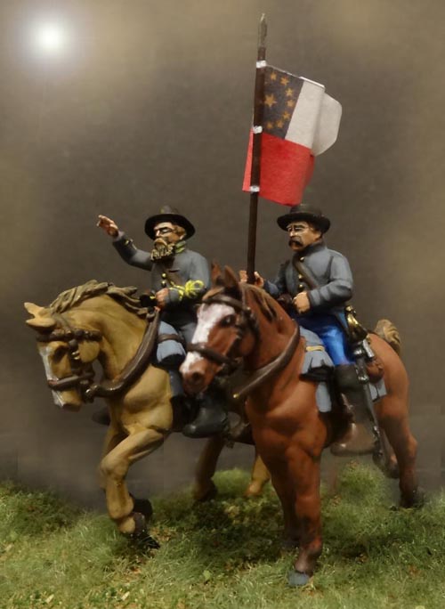 Land of the Lead: 28mm PLASTIC ACW REB CAVALRY COMMAND