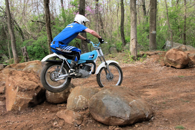 The Clicks Of My Shutter: Josh Riding a Vintage Trials Bike