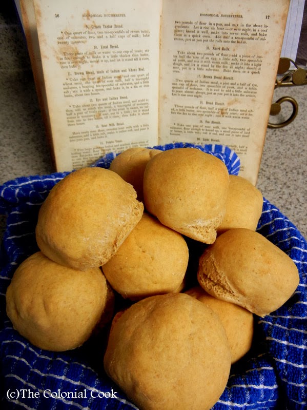 The Colonial Cook--Receipts From Colonial to Modern Day: 1845 Roll Recipe