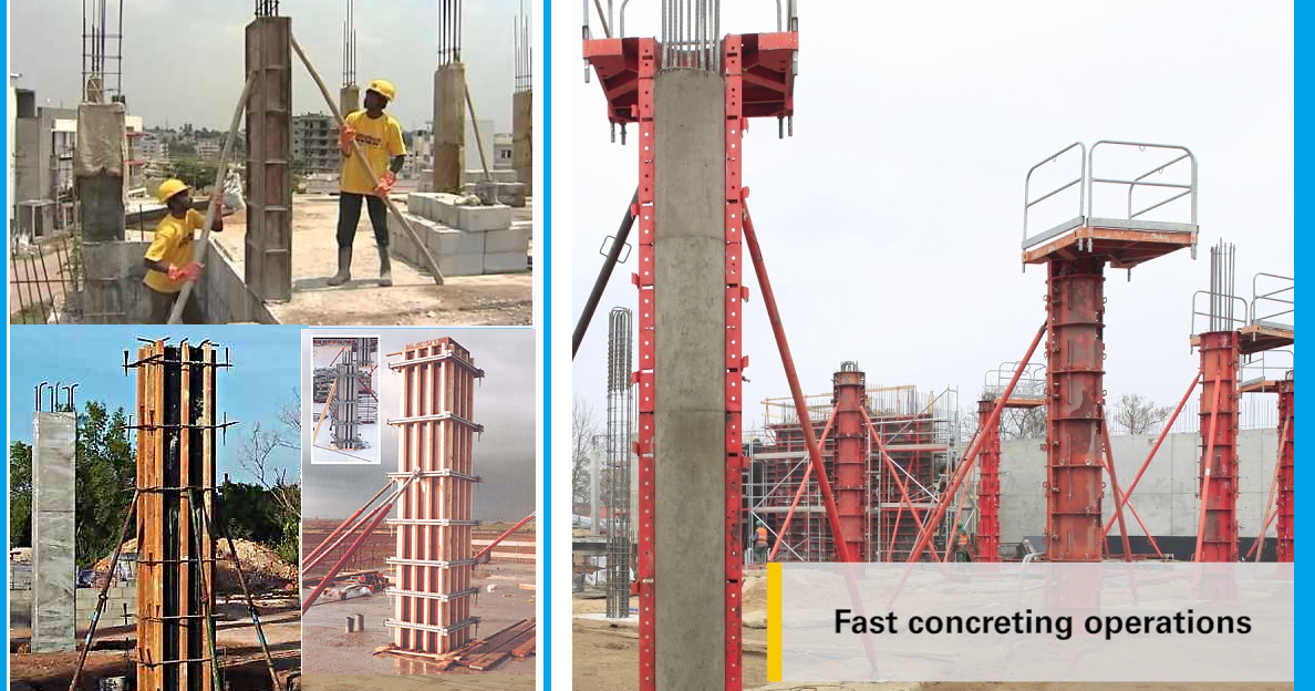 how to make the column shuttering? Concrete column formwork - FantasticEng
