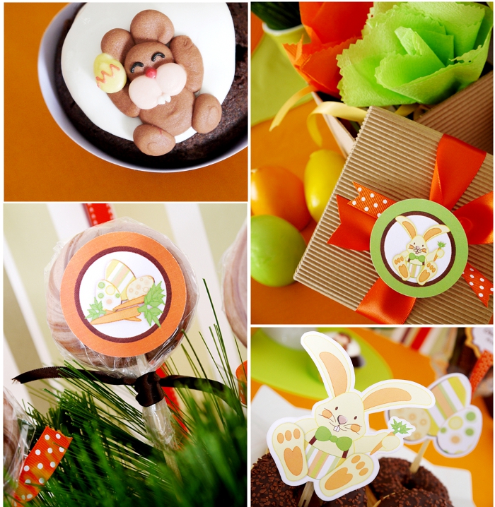 Easter Bunny Party | A Full-On Chocolate Desserts Table - Party Ideas ...
