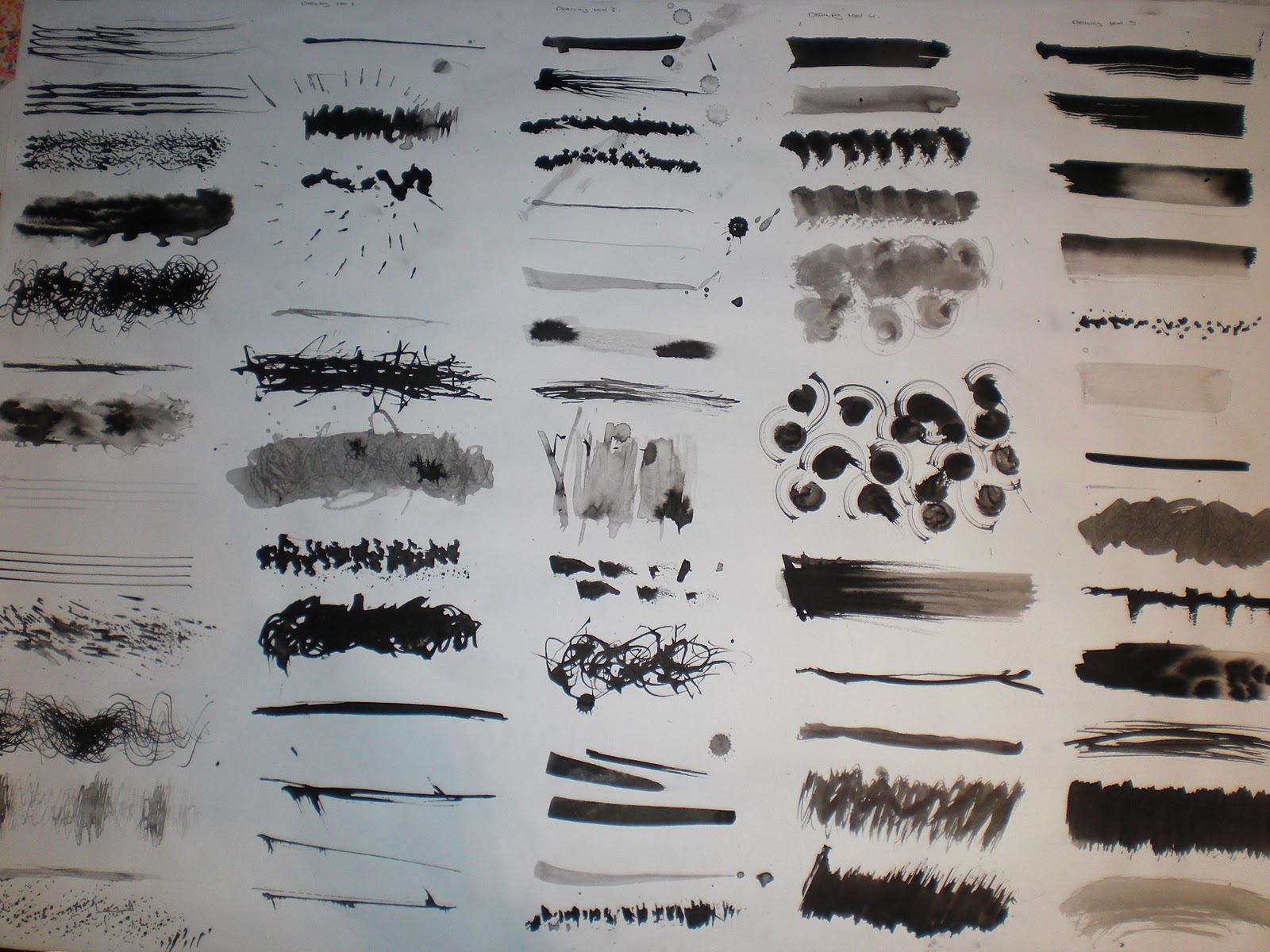 Matilda Hicks-Digital Portfolio: Drawing with Handmade Tools