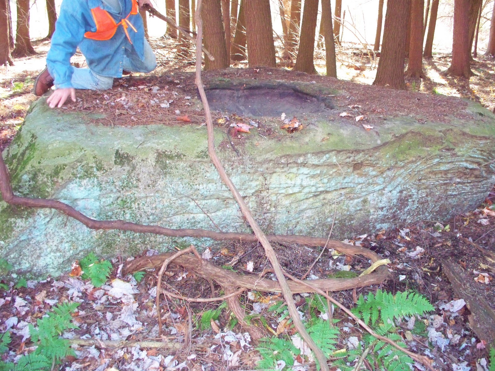 Vintage Johnstown: Native American Grinding Stone - Indiana County