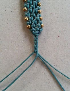 Ecocrafta Macrame : Snake knot bracelet