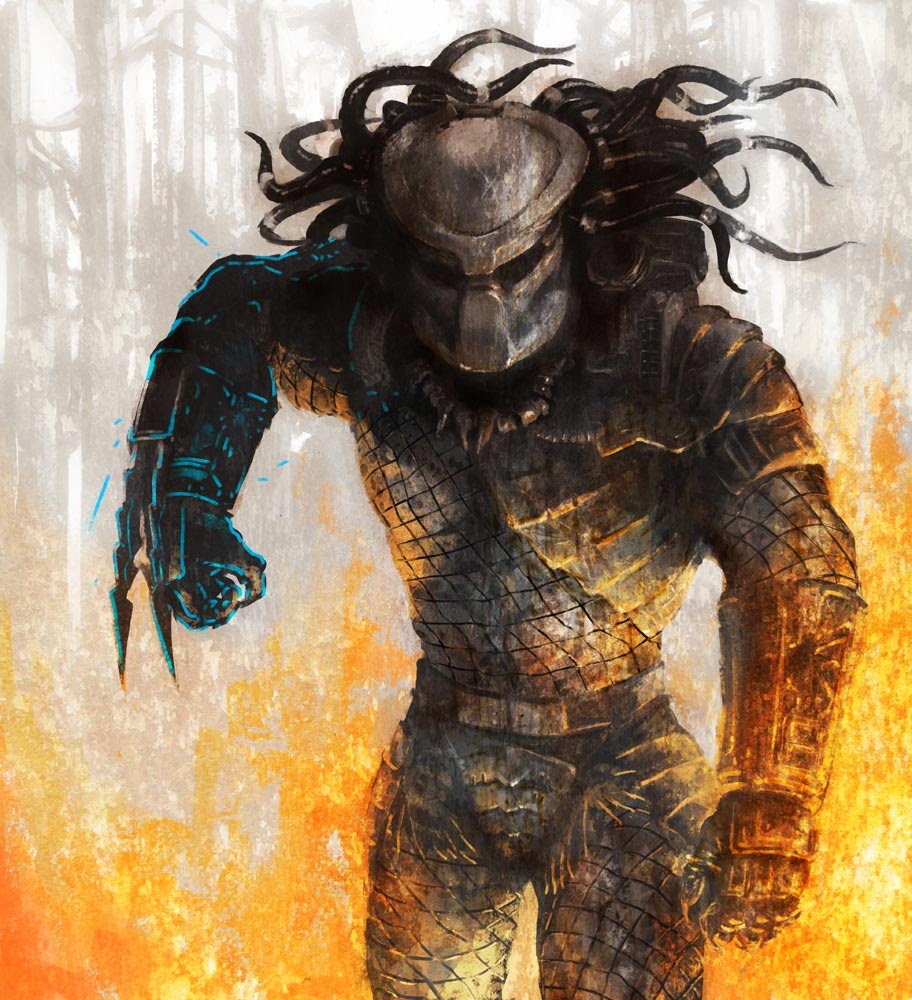 絵学動画: huke－プレデターを描いていたら録画の前半が神隠しにあった