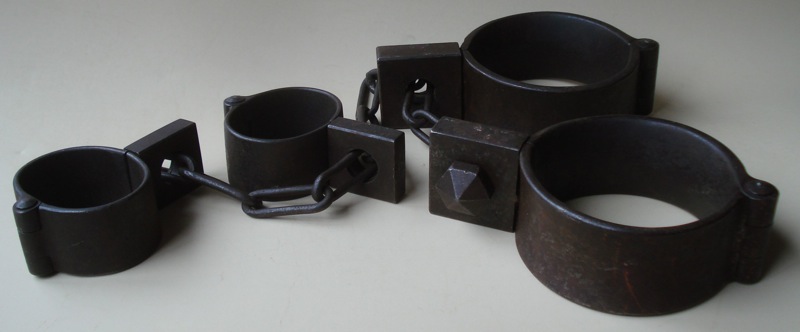 RestraintsBlog: PRISON SHACKLES - LEG & WRIST IRONS - 19TH CENTURY