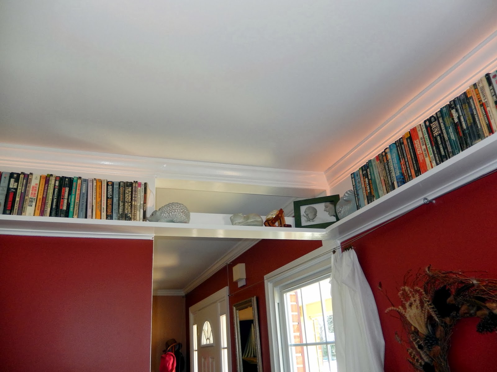 Above the Window (and Door) Paperback Bookshelves | REEBelliouslyCrafty