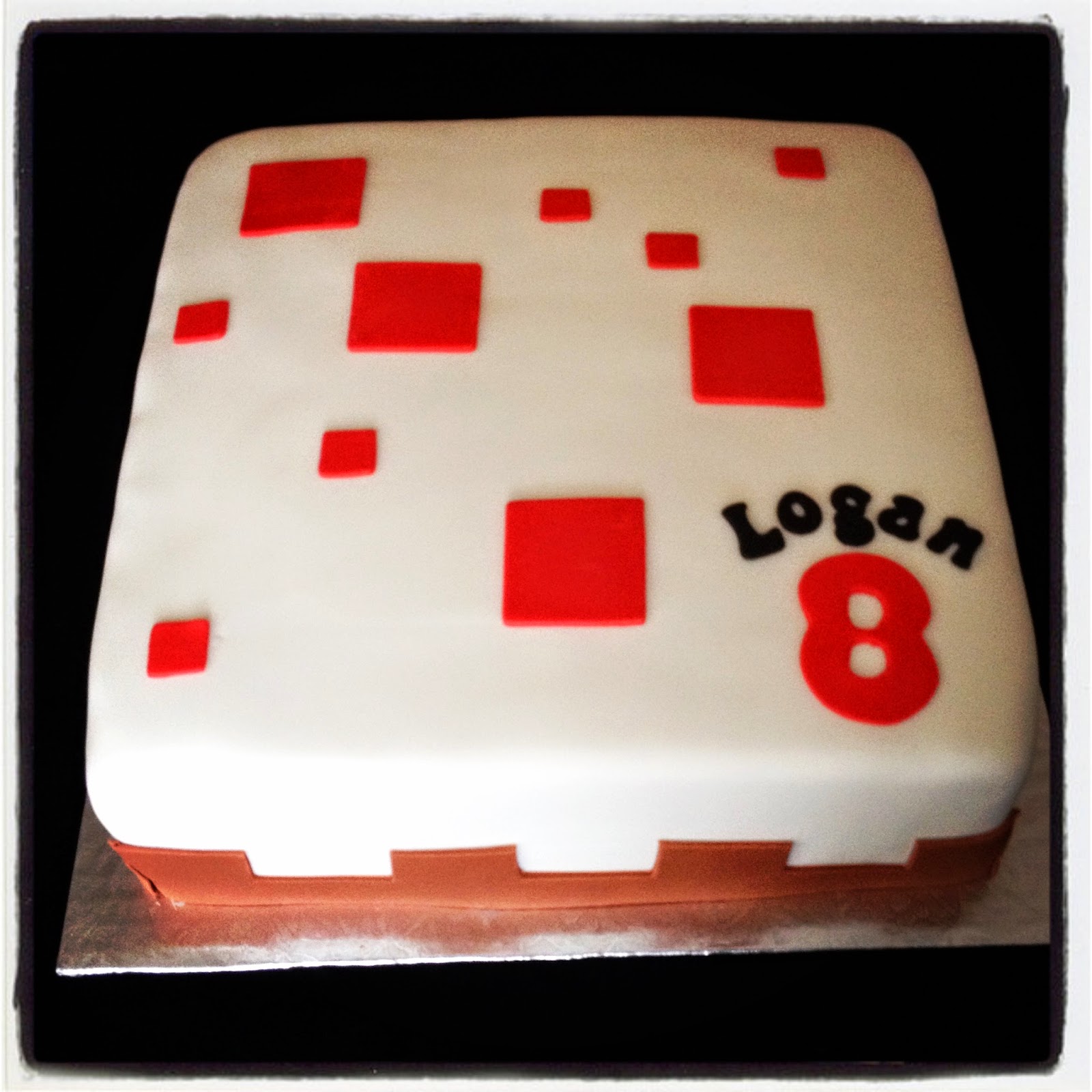 Logan's Minecraft Cake