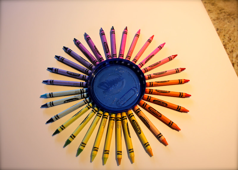 SunLight and Sequins: DIY Melted Crayon Art