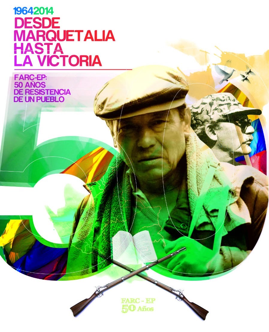 BANDERA ROJA: Quintuple lección de medio siglo de lucha de FARC-EP