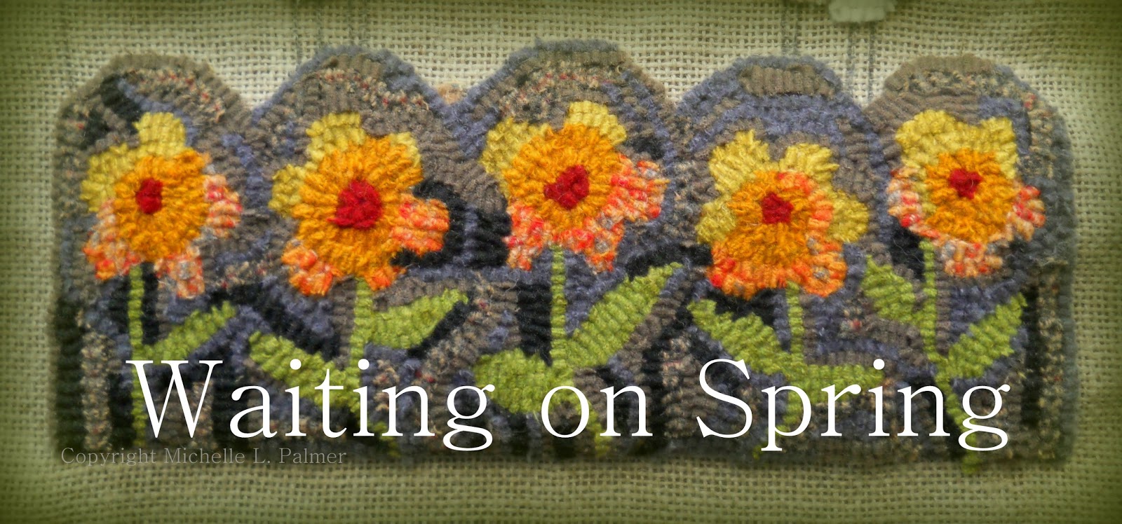 Michelle Palmer: Hooked Rug Milkweed Monarch