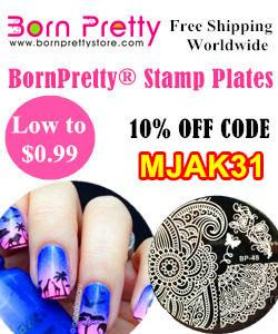 GleeTree92: Born Pretty Store: Black Nail Art Stamping Polish Review