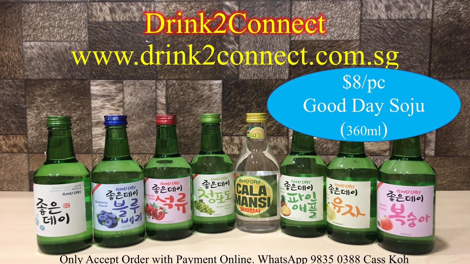 $8/pc Korean Good Day Soju/Korean Korean Soju now on Promotion Offer at ...