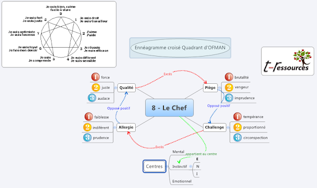 T-Ressources: Croisement ennéagramme quadrant d'ofman : le 8