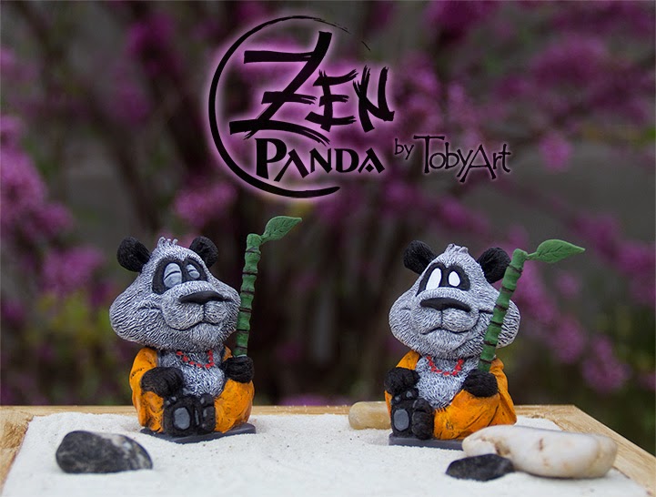 Zen Pandas by TobyArt ~ Tenacious.Ninja - Art Toy Blog