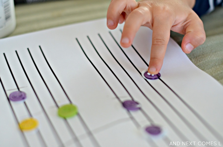 Button Music Note Art | And Next Comes L - Hyperlexia Resources