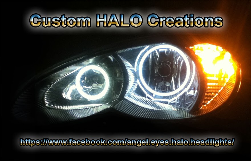 Custom HALO Creations PT Cruiser Angel Eye LED Halo Headlights